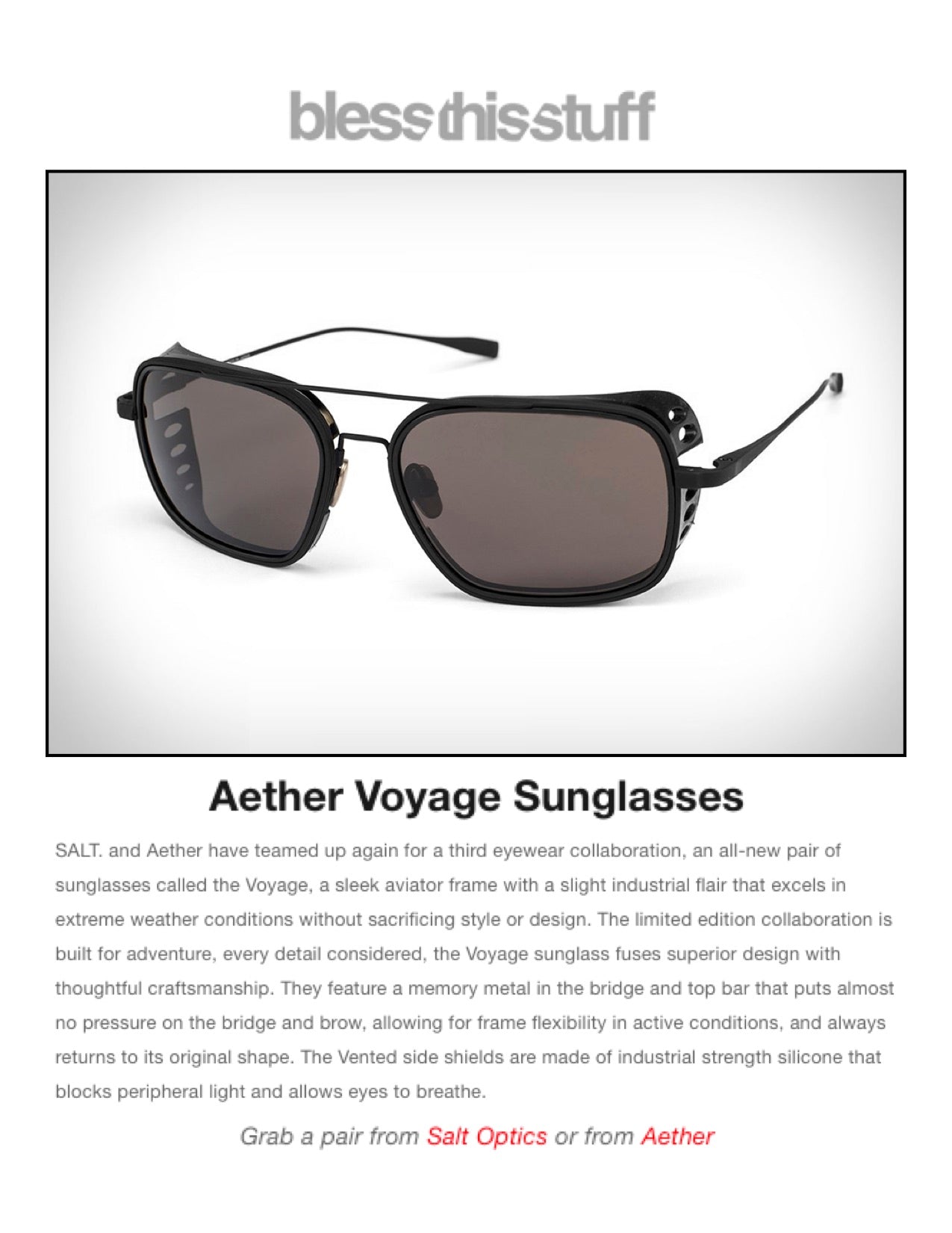 Bless This Stuff - August 2018 – SALT. Optics